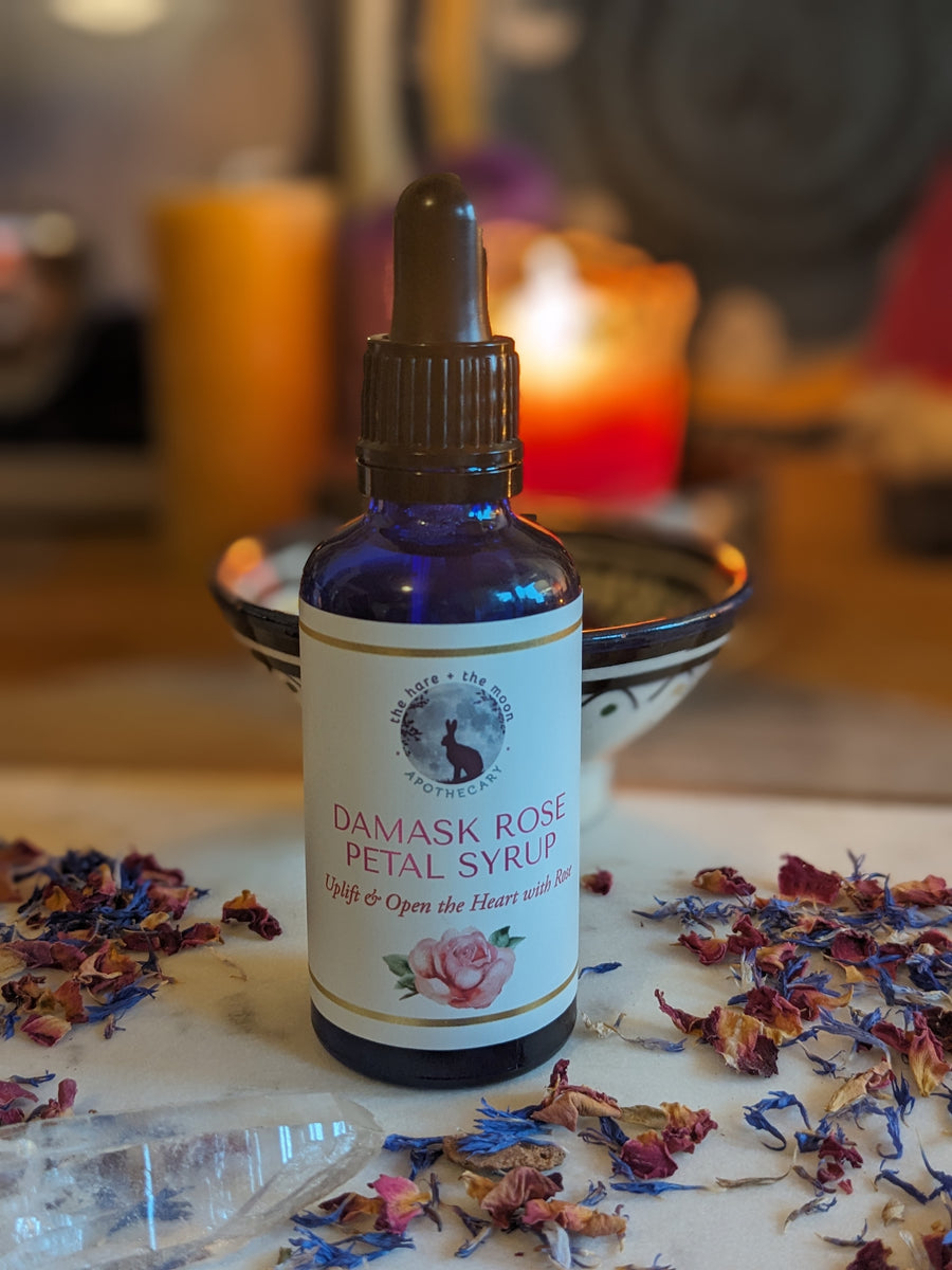 Damask Rose Petal Syrup~ A Beautiful Accompaniment to Ceremonial Cacao ...